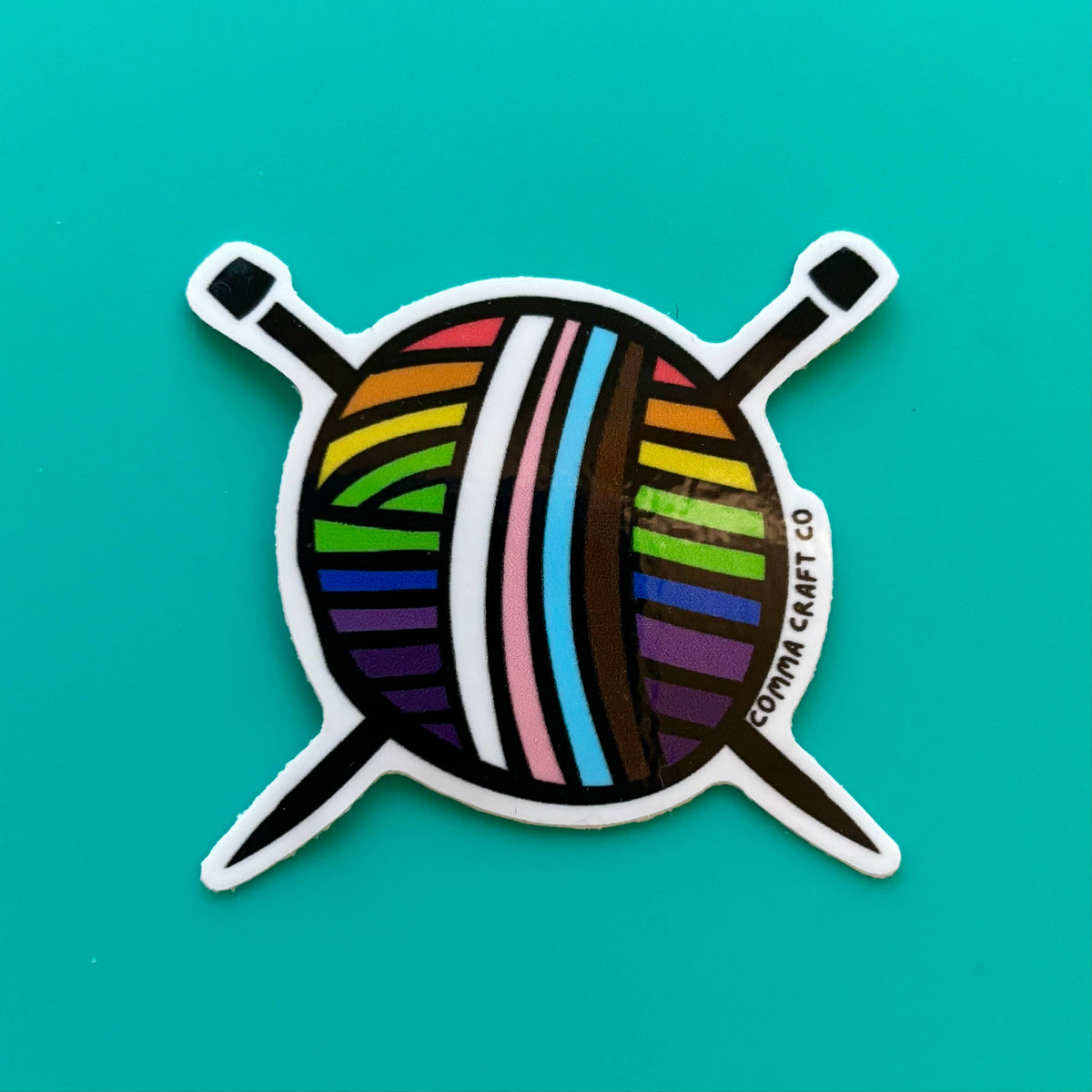 Vinyl Knitting Stickers by Comma Craft Co. – Heavenly Yarns